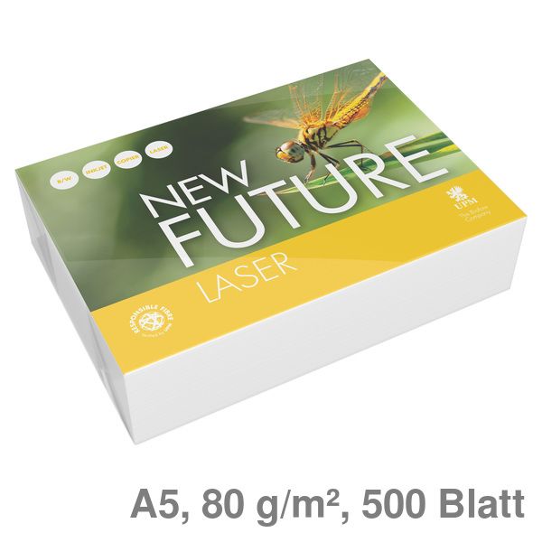 Kopierpapier A5 "New Future Laser" weiß, CIE 150 80g/m² 500Bl.