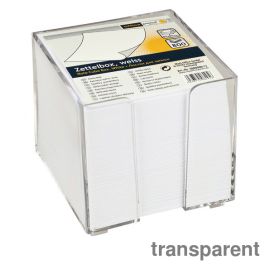Officepoint Zettelbox transparent 90 x 90 x 90 mm