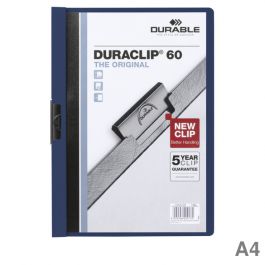 Durable Klemmhefter A4 "Duraclip 60" nachtblau 60 Blatt